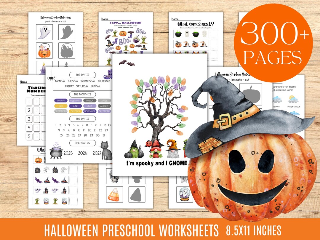 Printable Preschool Halloween Worksheets Halloween Resources Halloween ...