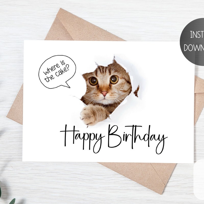 Funny Animals Birthday Cards - Etsy