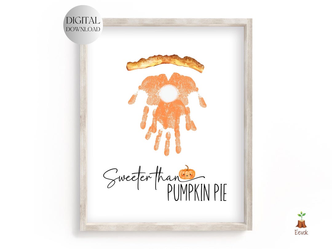 PRINTABLE Thanksgiving Footprint Autumn Handprint Art Thanksgiving ...