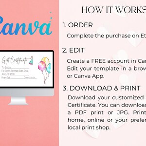 Printable Gift Certificate Ticket Template Gift Card Coupon Printable ...