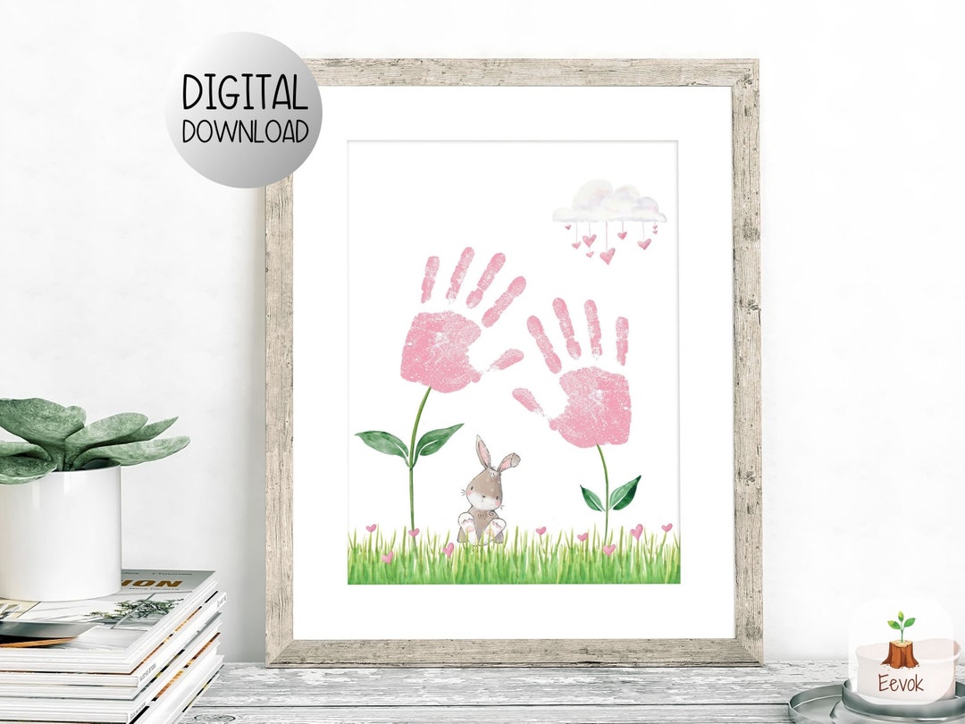 Printable Easter Handprint Craft, DIY Easter Art, Toddler Activity ...