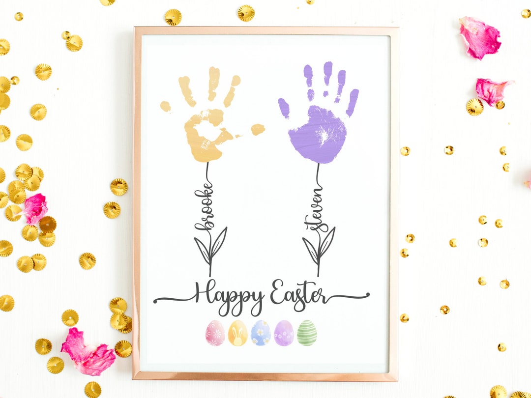 Printable Easter Craft for Kids Handprint Art Printable Handprint Gift ...
