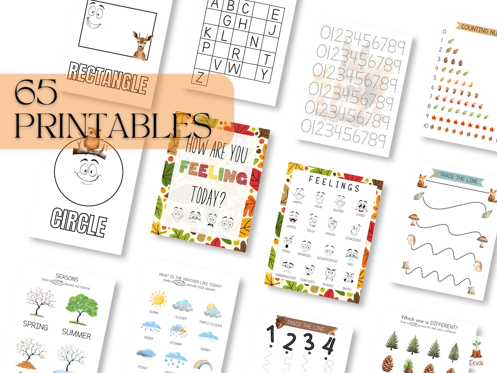 Preschool Autumn Busy Book Printable Toddler Learning Binder Quiet Book ...