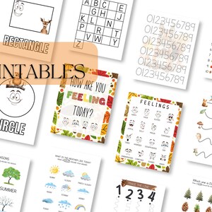 Preschool Autumn Busy Book Printable Toddler Learning Binder Quiet Book ...