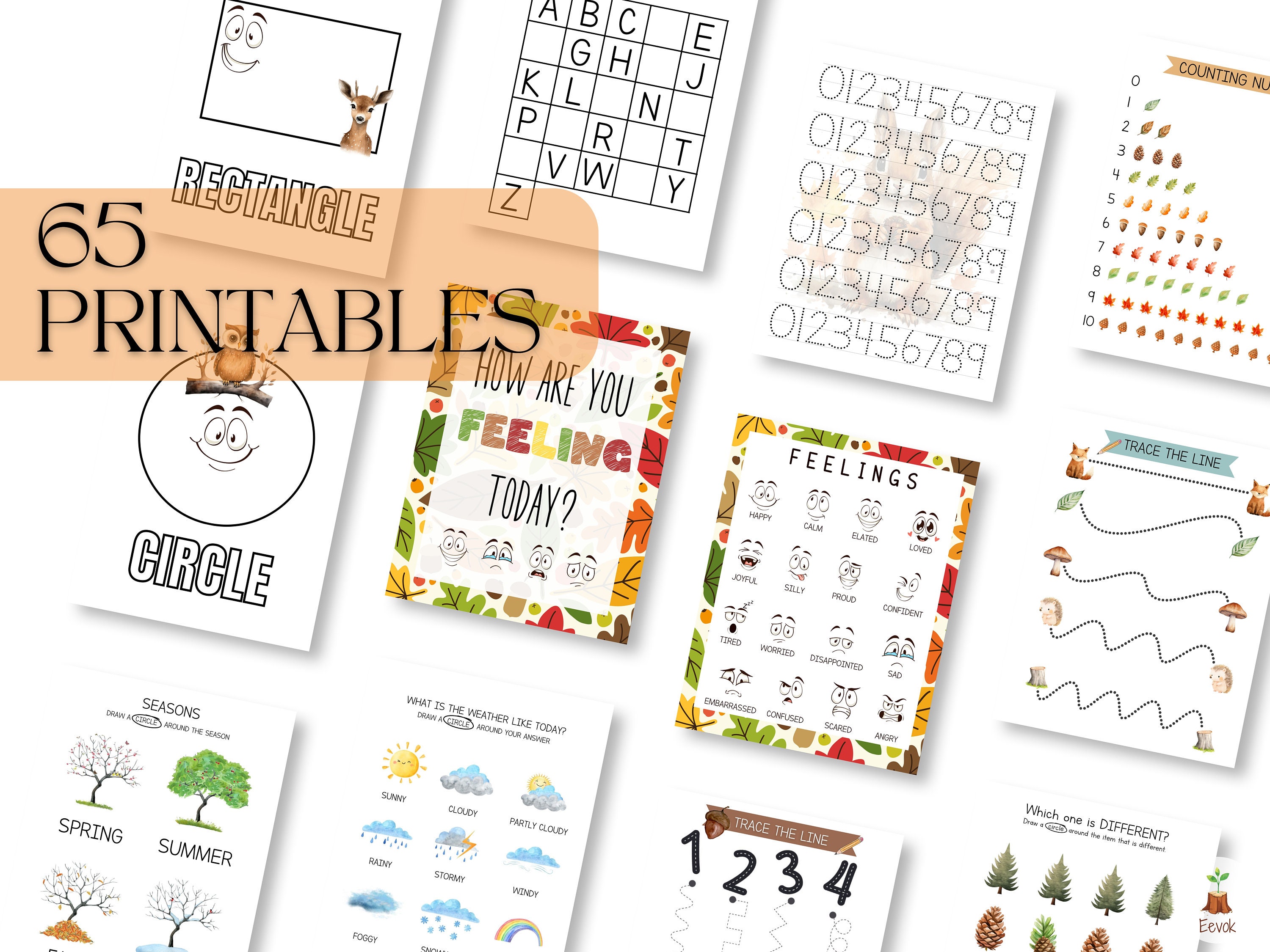 Preschool Autumn Busy Book Printable Toddler Learning Binder Quiet Book ...