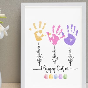 Printable Easter Craft for Kids Handprint Art Printable Handprint Gift ...