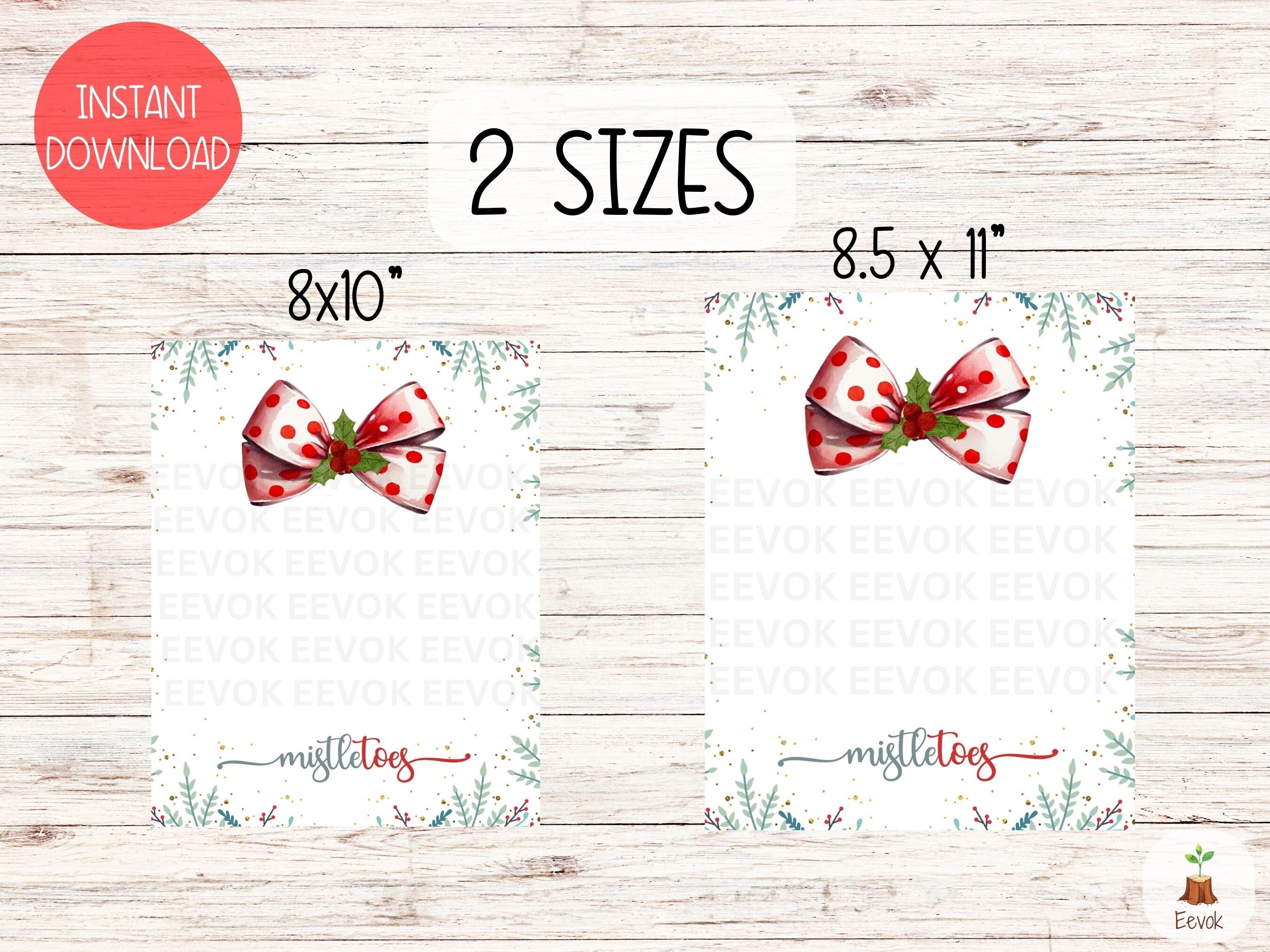 Printable Mistletoes Footprint Art Foot Print Craft Baby - Etsy