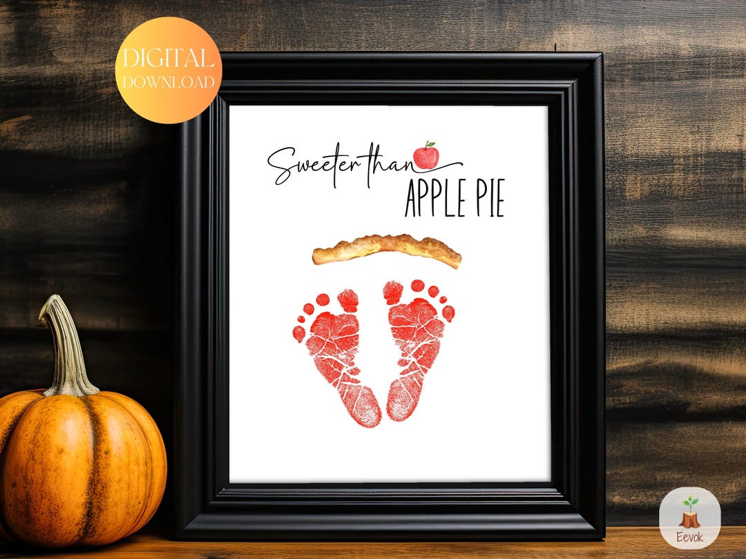 PRINTABLE Thanksgiving Footprint Autumn Handprint Art Thanksgiving ...