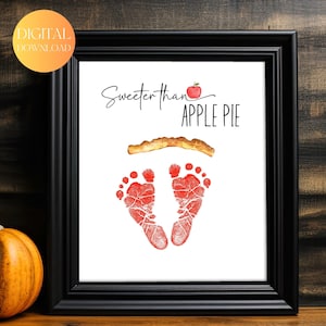 PRINTABLE Thanksgiving Footprint Autumn Handprint Art Thanksgiving ...
