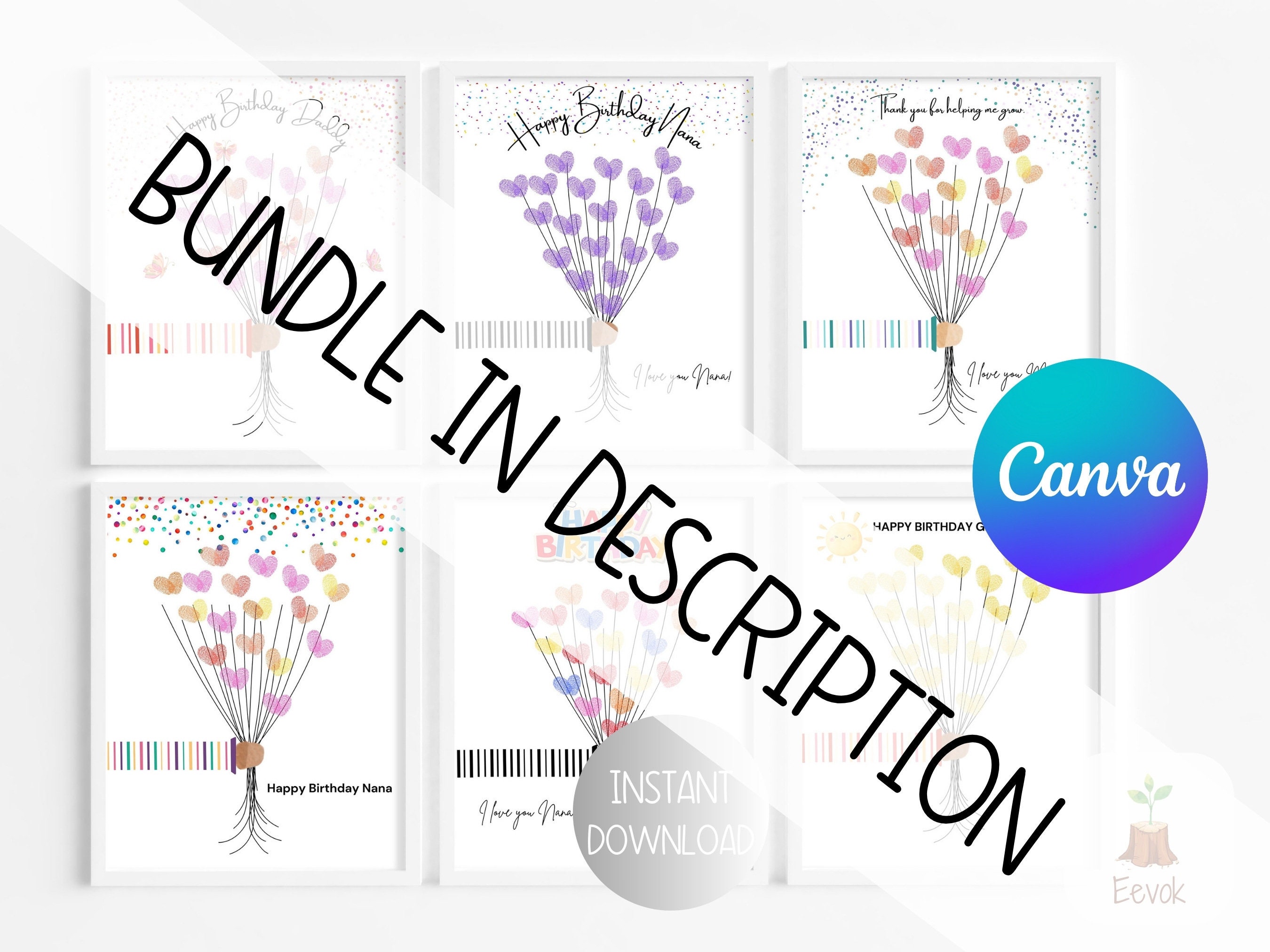 Printable Birthday Fingerprint Craft Personalized Craft for - Etsy