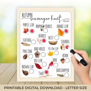 Printable Nature Scavenger Hunt, Outdoors, Nature Walk, Science ...