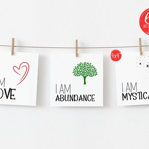 Printable Self Love Affirmation Cards, Positivity Cards, Motivational ...