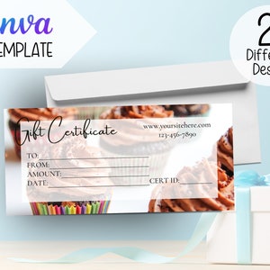 GIFT CERTIFICATE TEMPLATE Bundle Printable Gift Card Coupon Editable ...