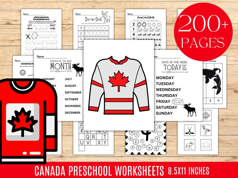 Canada Day Printables Preschool Worksheets Canada Resources Canadian ...