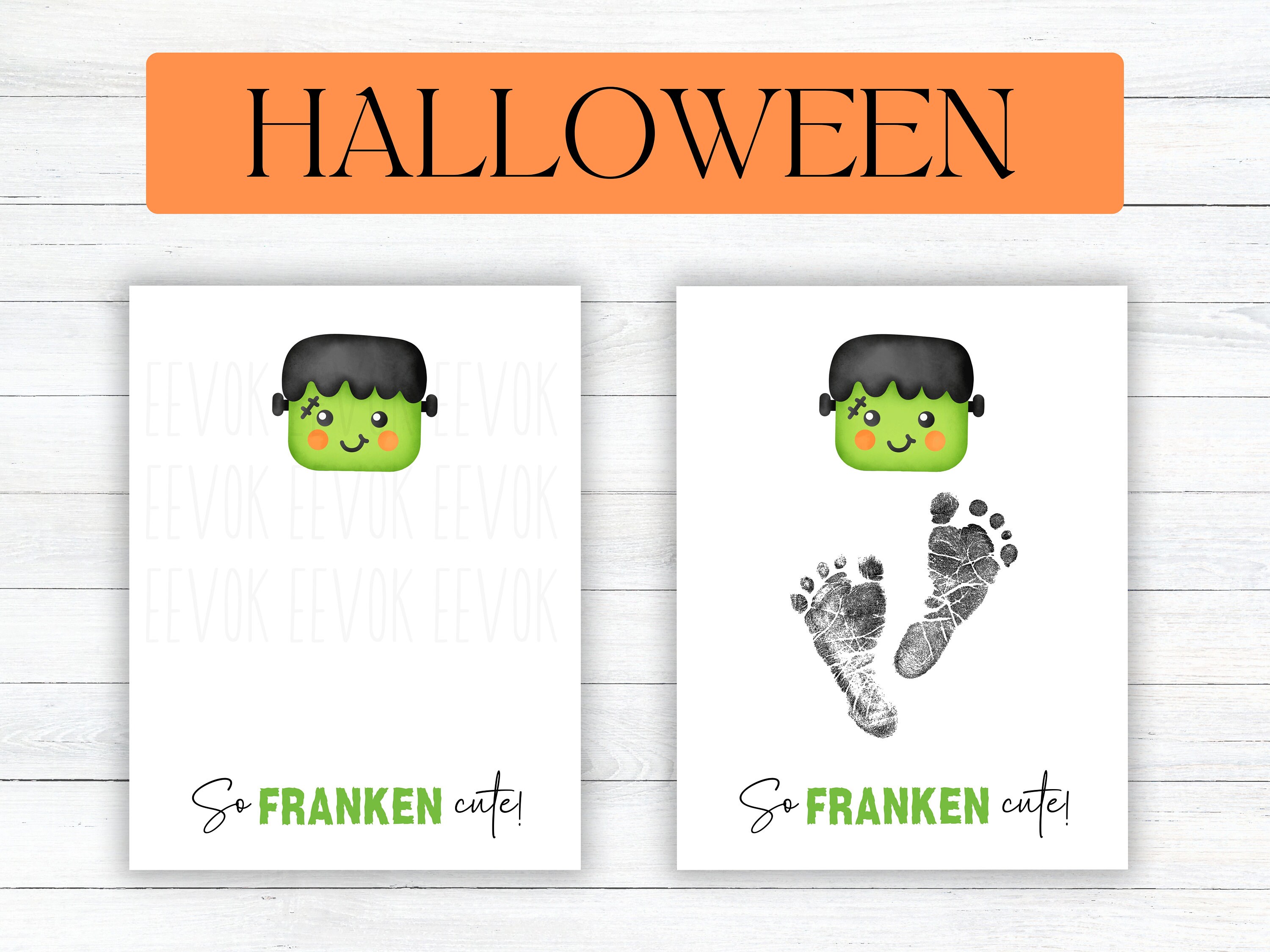 Printable Halloween Footprint Art, Halloween Activities, Witch ...