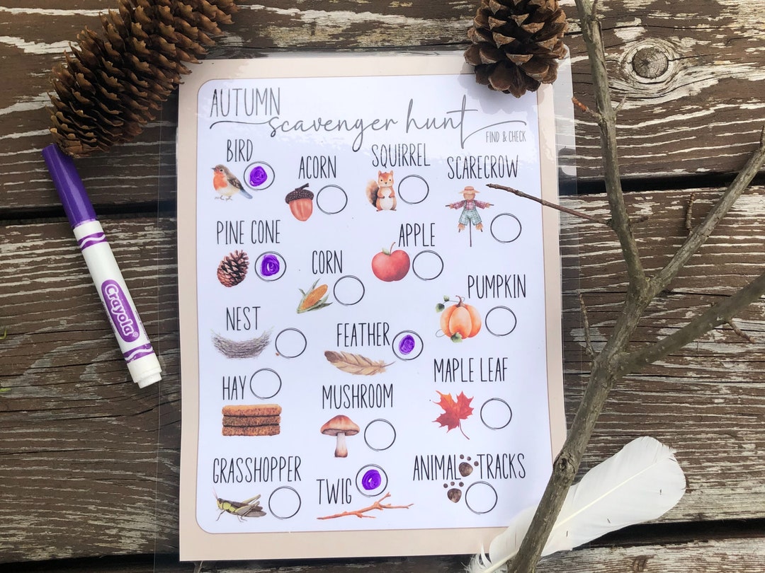 Printable Nature Scavenger Hunt, Outdoors, Nature Walk, Science ...