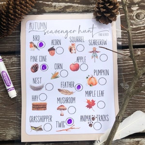 Printable Nature Scavenger Hunt, Outdoors, Nature Walk, Science ...