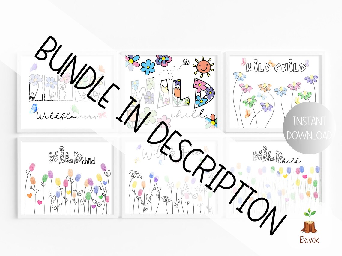 Printable Wild Child Coloring Page Craft, Feral Child, Wildflowers Art ...