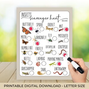 Printable Nature Scavenger Hunt, Outdoors, Nature Walk, Science ...