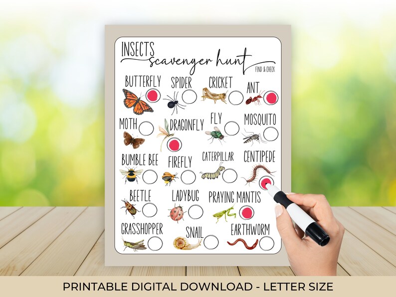 Printable Nature Scavenger Hunt, Outdoors, Nature Walk, Science ...