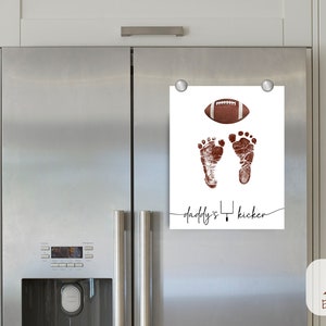 PRINTABLE Football Handprint Craft, Football Handprint Footprint, Kids ...