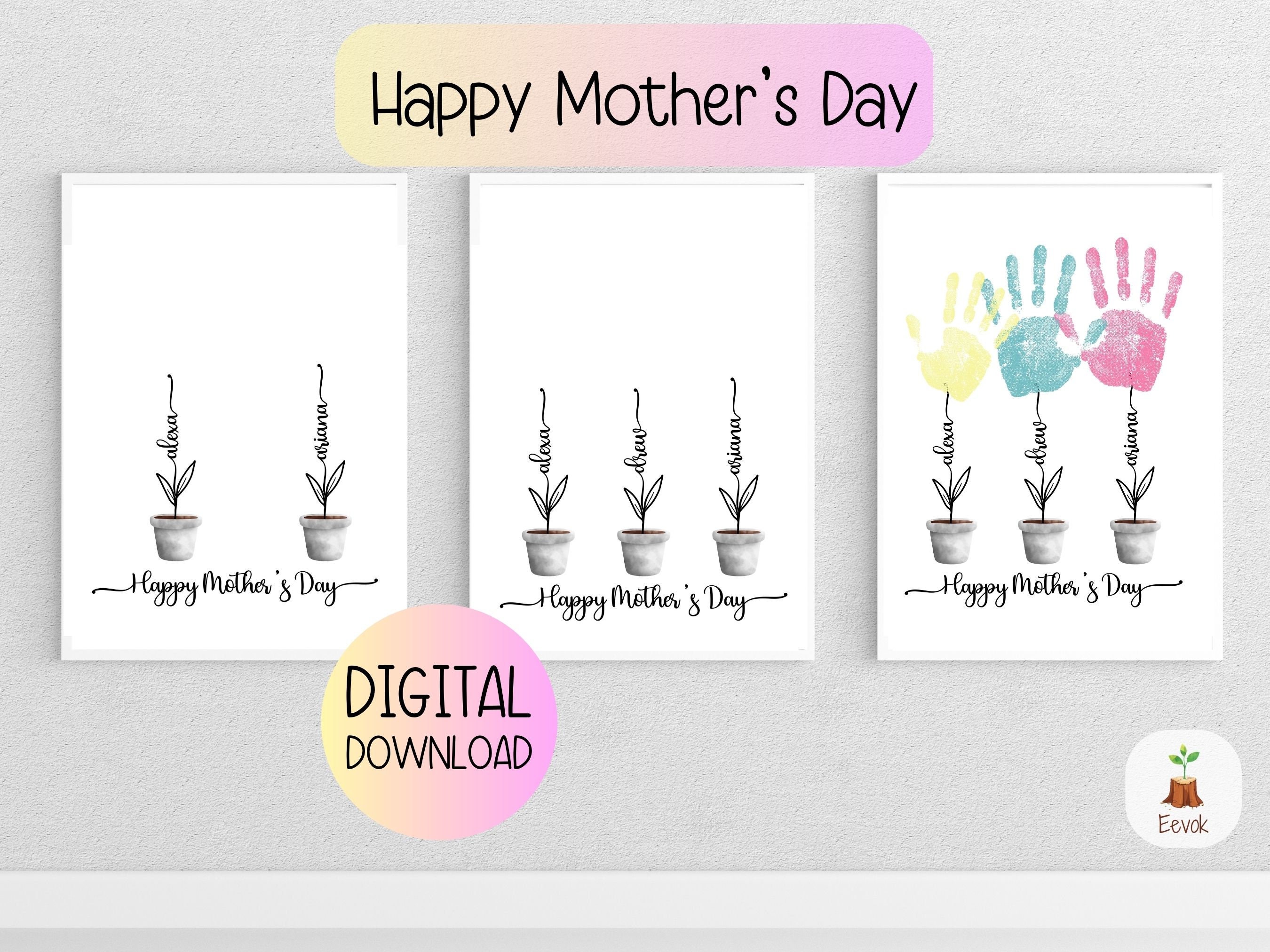 Mother's Day Handprint Craft Mothers Day Printable Craft - Etsy