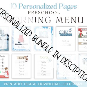 Preschool Winter Busy Book Printable Toddler Learning Binder Quiet Book ...