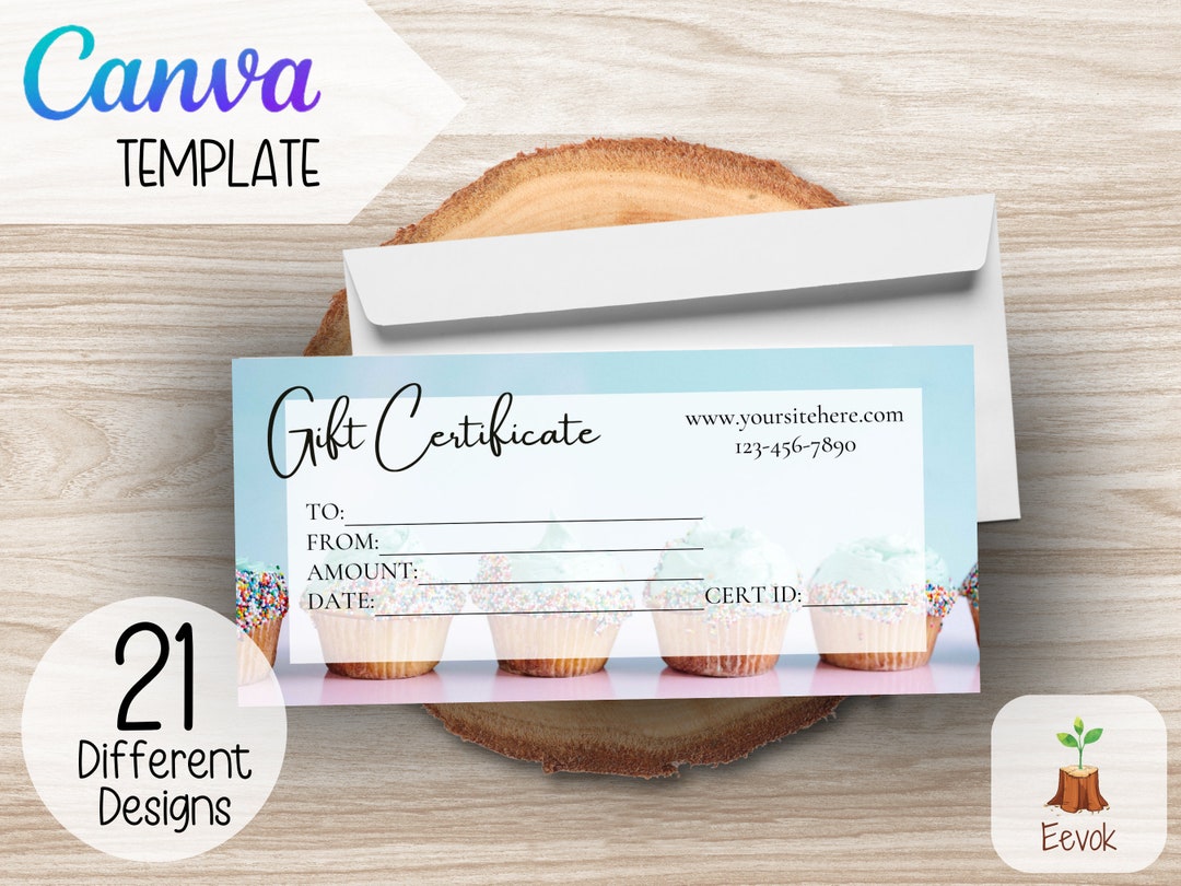 PLANTILLA DE CERTIFICADO DE REGALO Paquete Cupón de tarjeta de regalo ...