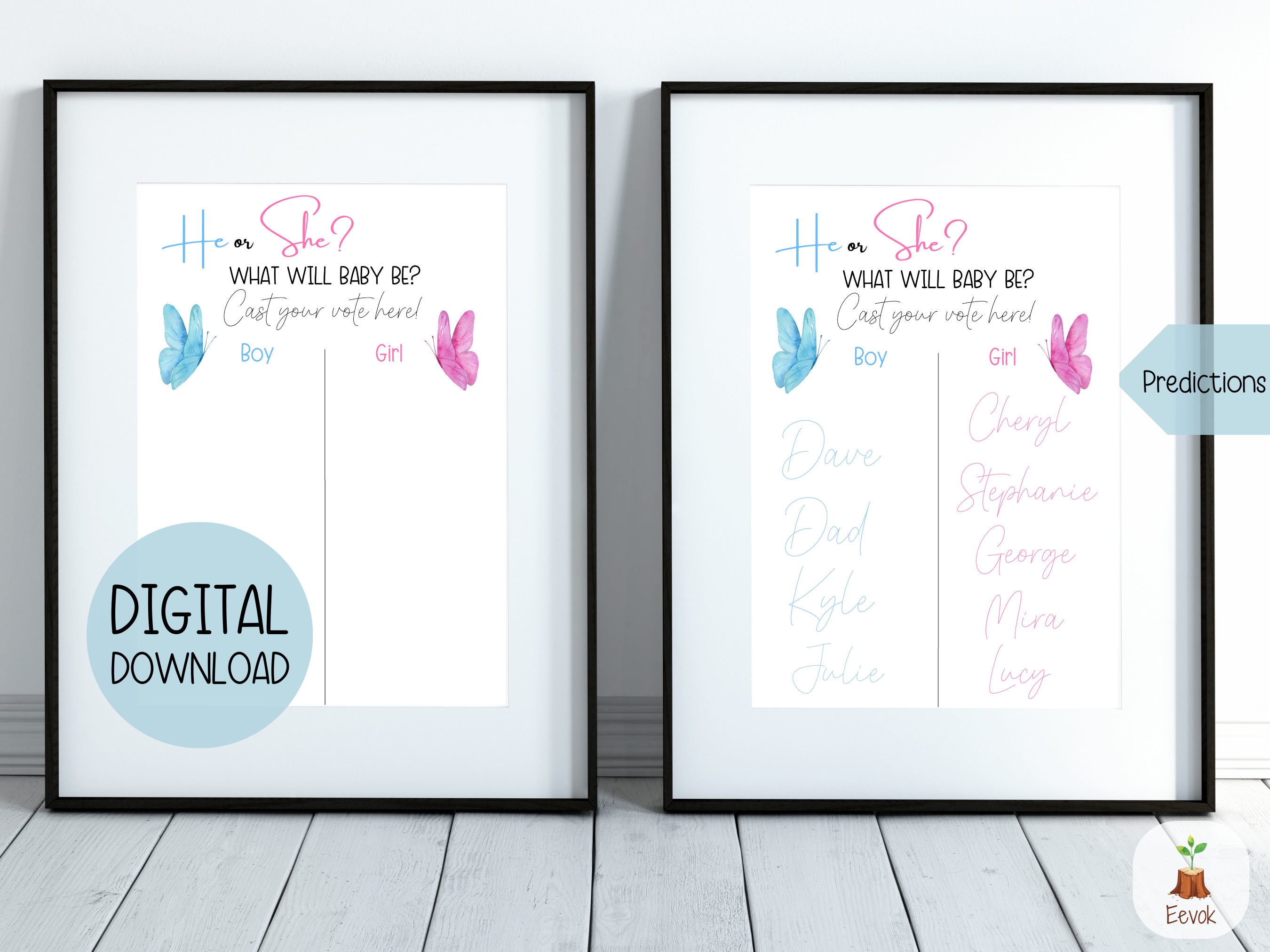 Gender Reveal Ideas, He or She Sign, Gender Guess Game, Fingerprint ...