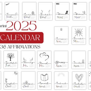Printable Handprint Calendar, 2025 Calendar, Happy New Year 2025, Baby ...
