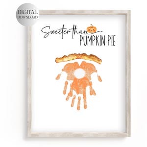 PRINTABLE Thanksgiving Footprint Autumn Handprint Art Thanksgiving ...