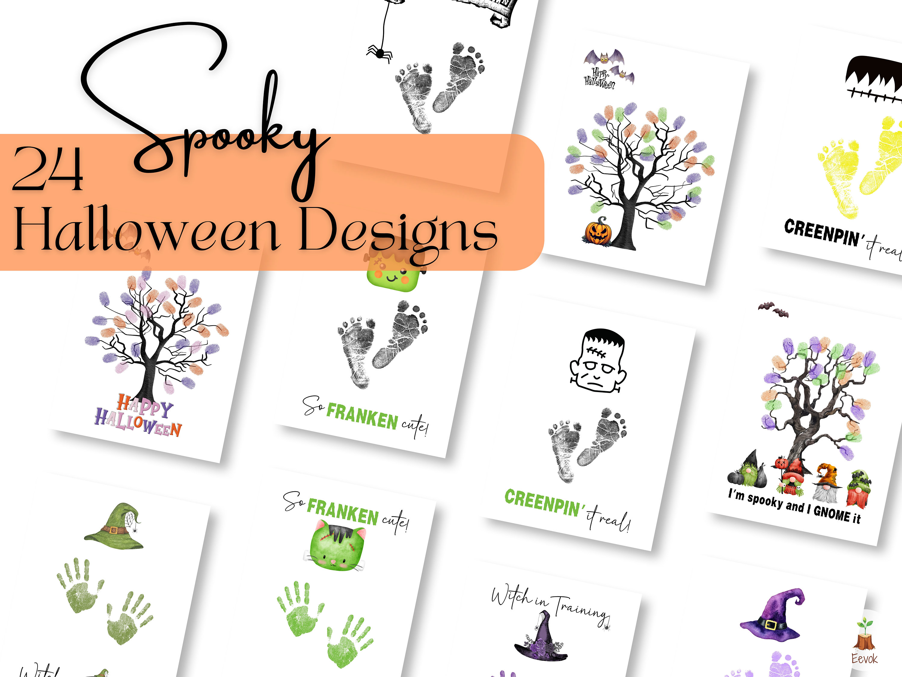 Printable Halloween Footprint Art, Halloween Activities, Witch ...