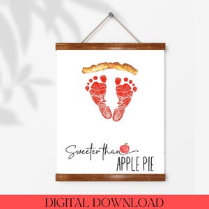 PRINTABLE Thanksgiving Footprint Autumn Handprint Art Thanksgiving ...