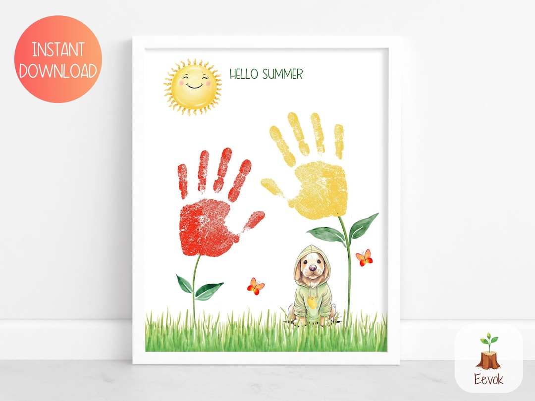 Printable Summer Craft for Kids, Craft for Preschool, Summer Printable ...