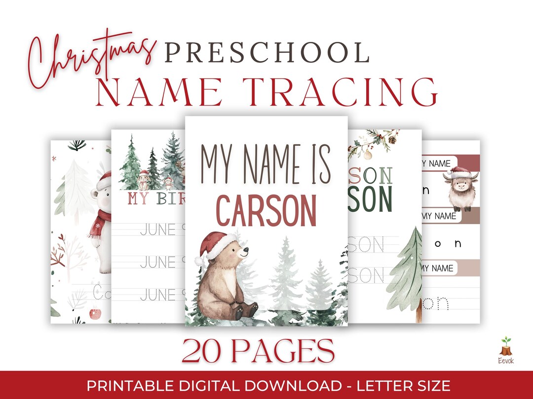 PRINTABLE Christmas Activity Preschool Busy Book Toddler Learning ...