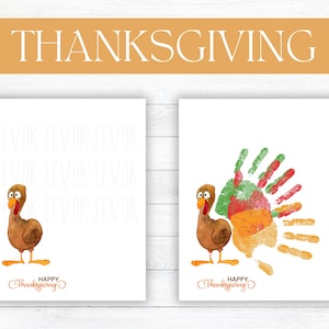 Printable Autumn Handprint Craft for Kids, Pumpkin Handprint Art ...