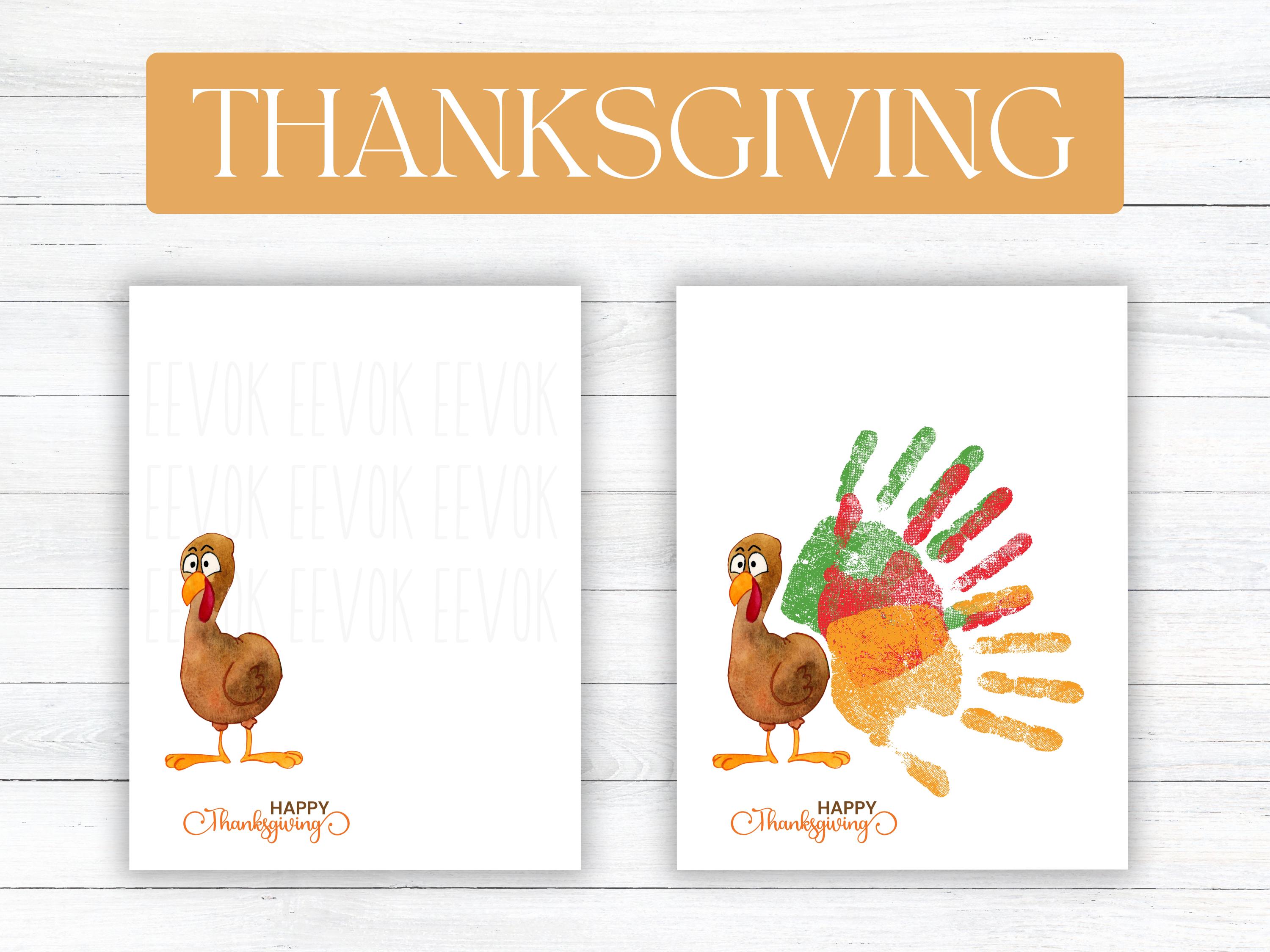 Printable Autumn Handprint Craft for Kids, Pumpkin Handprint Art ...