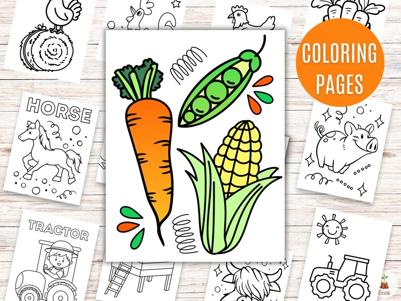 PRINTABLE Preschool Farm Worksheets Farm Activities on the Farm Busy ...