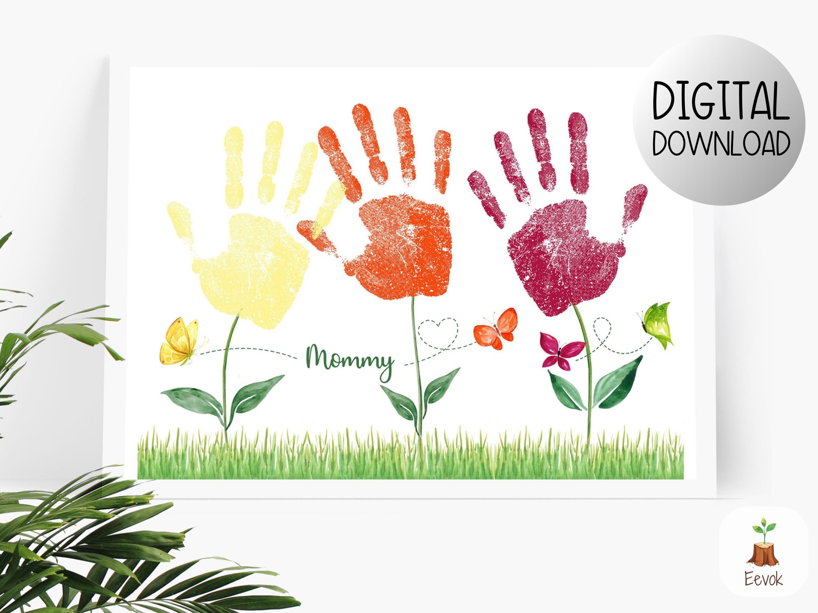 Printable Handprint Craft for Mom Mother's Day Gift for - Etsy Canada
