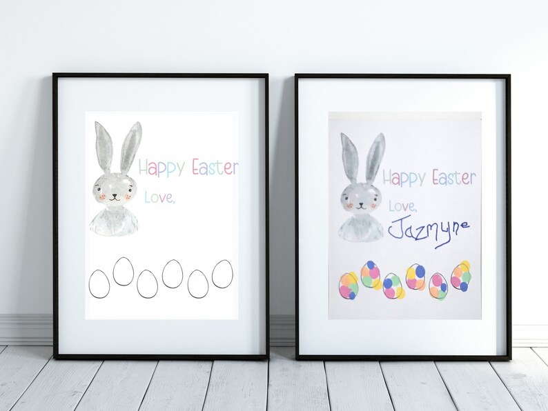 Easter Handprint Art Keepsake for Baby Handprint Crafts for - Etsy