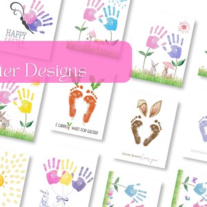 Easter Handprint Art Keepsake for Baby Handprint Crafts for Easter ...