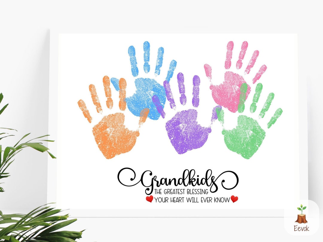 Mother's Day Craft for Grandma, Handprint Keepsake for Grandma ...