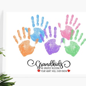Mother's Day Craft for Grandma, Handprint Keepsake for Grandma ...