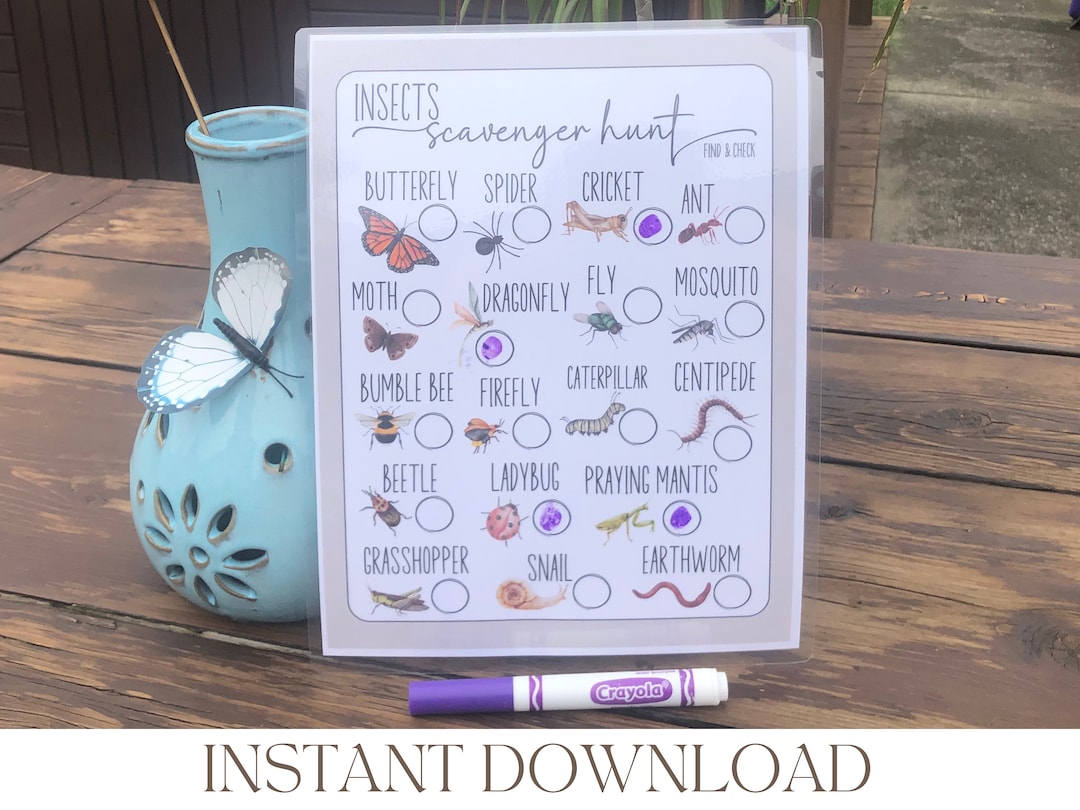 Printable Nature Scavenger Hunt, Outdoors, Nature Walk, Science ...