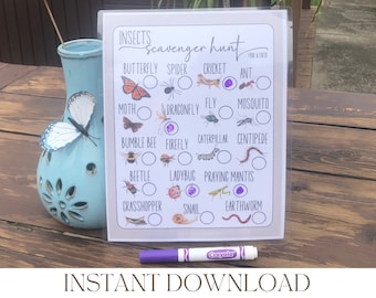 Nature Scavenger Hunt, Outdoors, Nature Walk, Science Activity for Kids ...