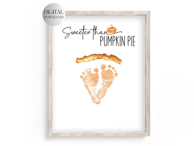 PRINTABLE Thanksgiving Footprint Autumn Handprint Art Thanksgiving ...