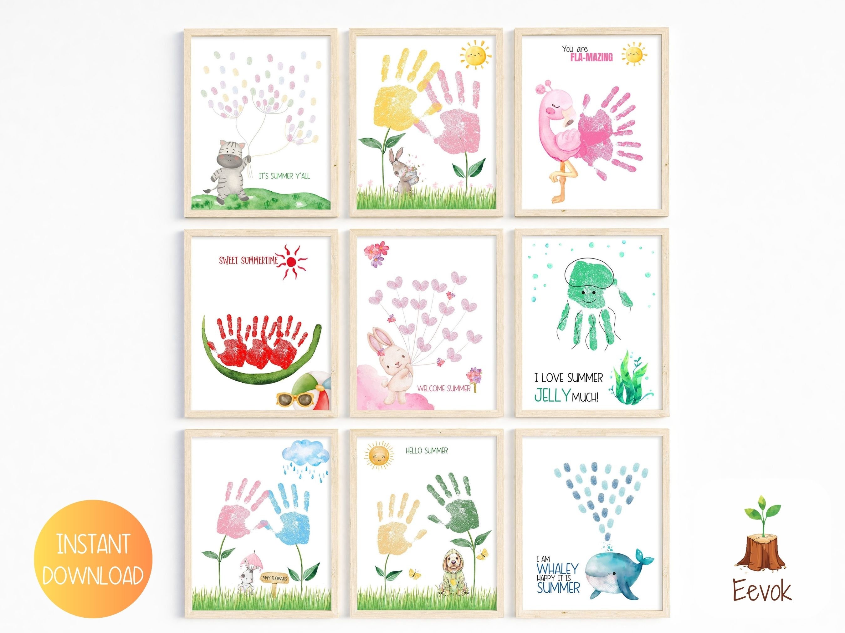 Printable Summer Handprint Craft Summer Craft for Kids - Etsy