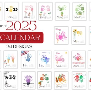 Fingerprint Art 2025 Calendar - Etsy