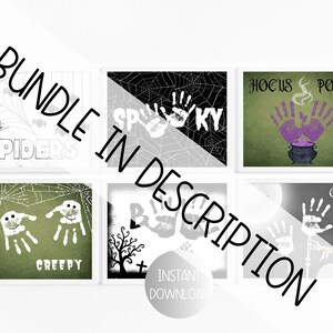Printable Halloween Handprint Craft, Fall Handprint Craft, DIY ...