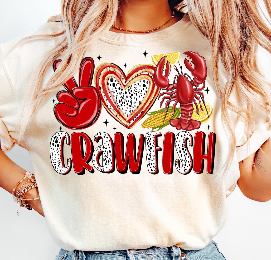 Peace Love Crawfish Png,crawfish Boil Sublimation,crawfish Festival ...
